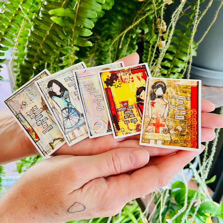 Fearless hART:Heart Based Art | Leather | Mixed Media | Greeting Cards